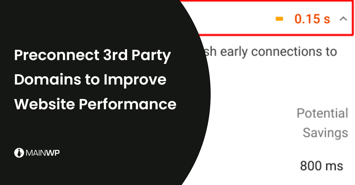 Plugins to Preconnect 3rd Party Domains